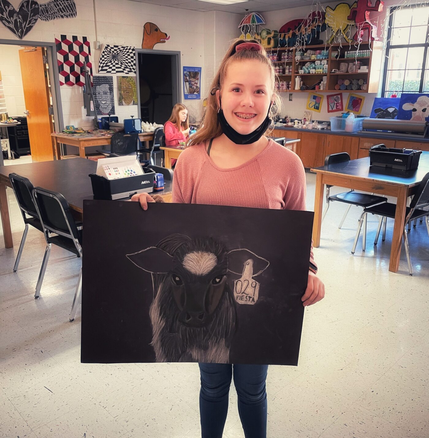 Middle School Art Students Create Incredible Drawings of Cows and Dairy ...