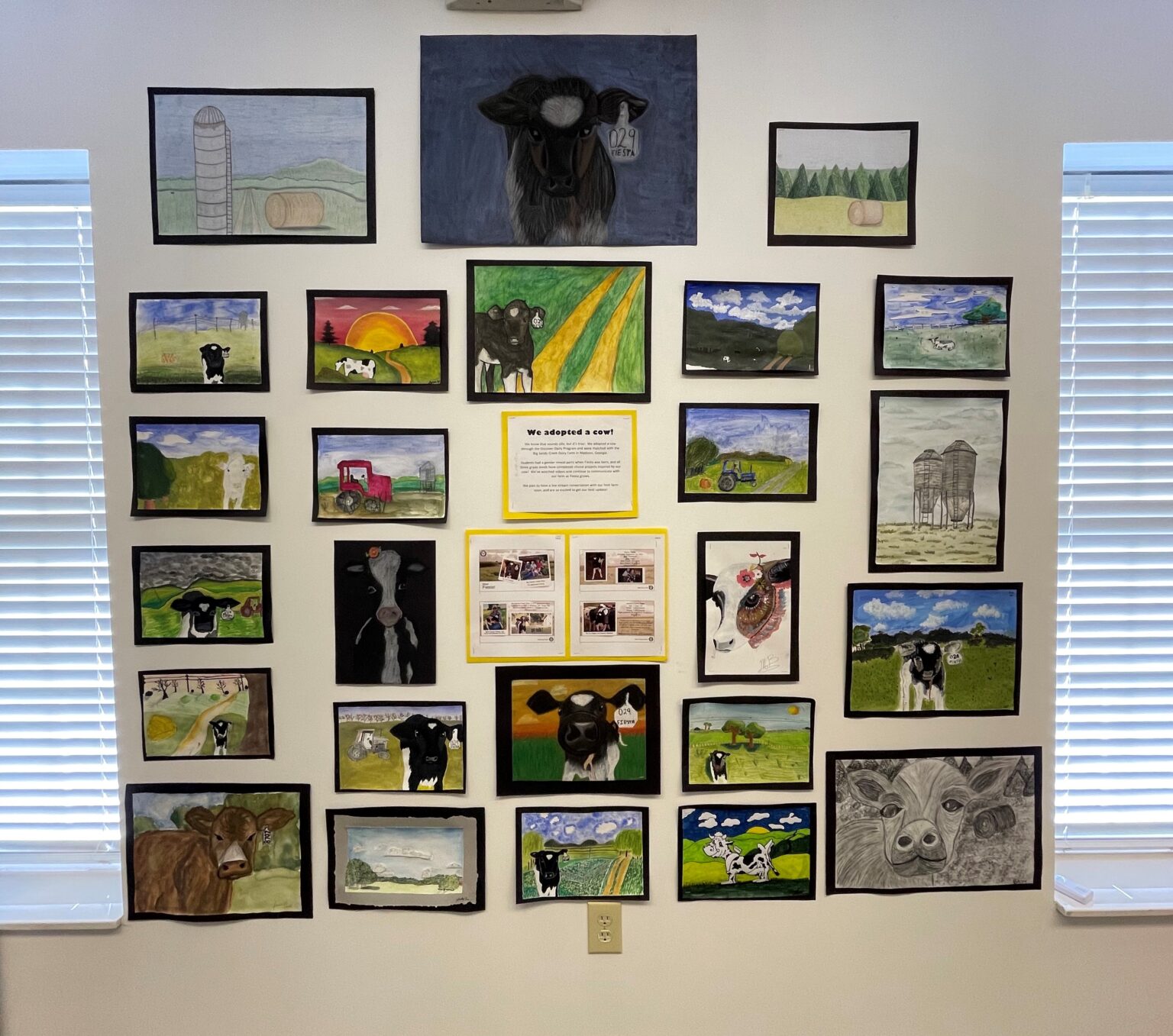 Middle School Art Students Create Incredible Drawings of Cows and Dairy ...
