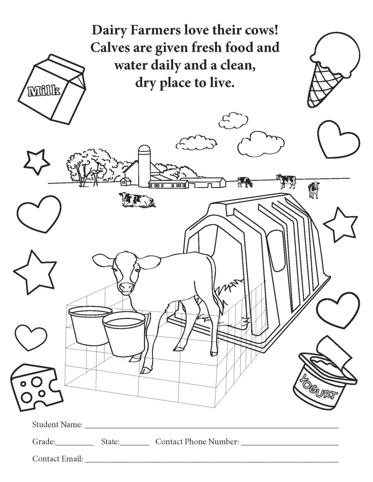 Coloring & Drawing Contest - Discover Dairy